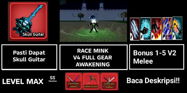 Buy Account MAX LEVEL ACCOUNT RACE V4 MINK FULL GEAR AWAKENING + SKULL ...