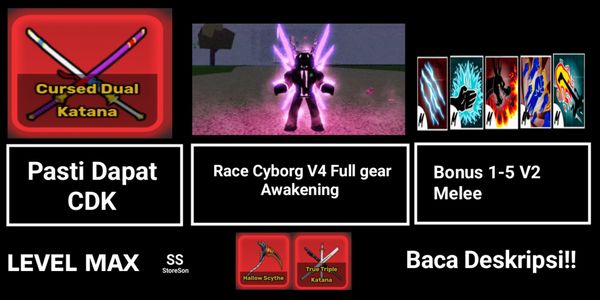 Beli Akun Akun Level Max Race CYBORG V4 Full Gear AWAKENING + CDK Blox ...