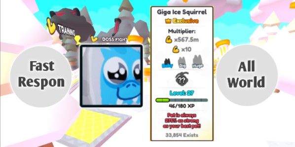 Buy Pet [ All World ] Giga Ice Squirrel BF10 (275%) | Arm Wrestle ...