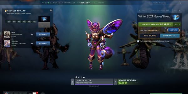 Buy Item Gift Ardalan Arsonist (Dark Willow) Winter 2024 Heroes’ Hoard ...