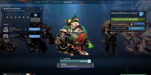 Buy Item Gift Pudge Persona Velvetheen Vanquisher Winter Hoard ...