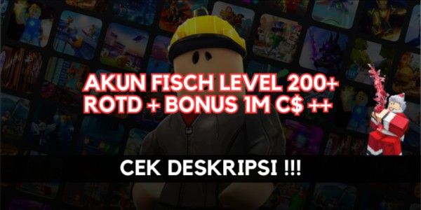 Buy Account Akun Fisch Level 200+ (Rod Of The Depths + Bonus Money ...