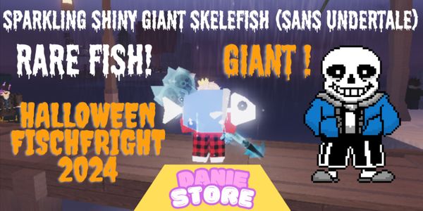 Beli Fish Sparkling Shiny Giant Skelefish (SANS UNDERTALE) Fischfright ...
