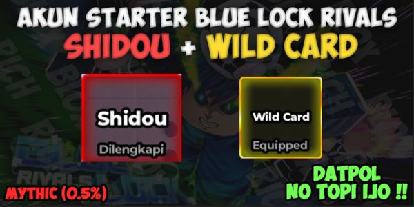 Buy Account Akun Shidou (Style) + Wild Card (Flow) | Blue Lock Rivals ...
