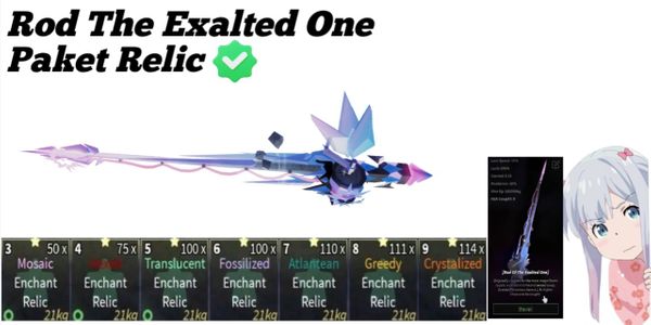 Buy Item Paket Rod of the exalted one | ROTEO 7 Enchant Relic Fisch ...