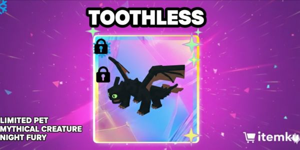 Buy Pets Pet Toothless Exclusive || (LIMITED AND VERY RARE) Build A Zoo ...