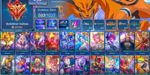 Beli Akun ACCOUNT SULTAN BANGET SKIN 593 | 4 SKIN LEGEND GG | 7 SKIN ...