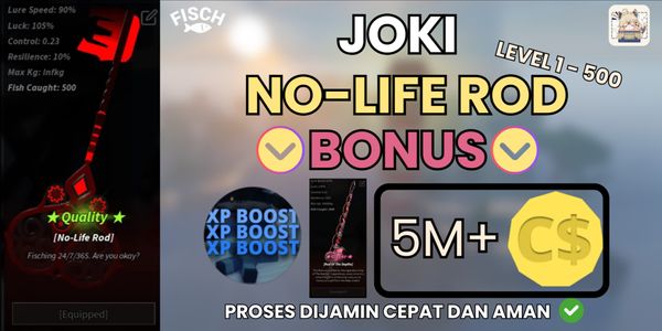 Buy Boosting Service Joki No-Life Rod (Level 500) Fisch 3101373 | itemku