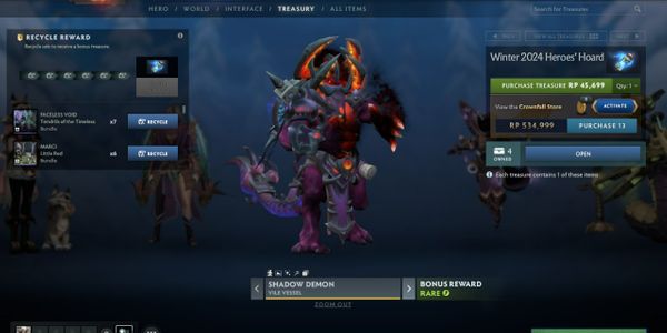 Buy Item Gift Shadow Demon Vile of Vessel Winter Hoard Collector Cache ...
