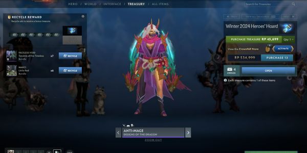Beli Item Gift Anti Mage Persona Design of The Dragon Winter Hoard ...