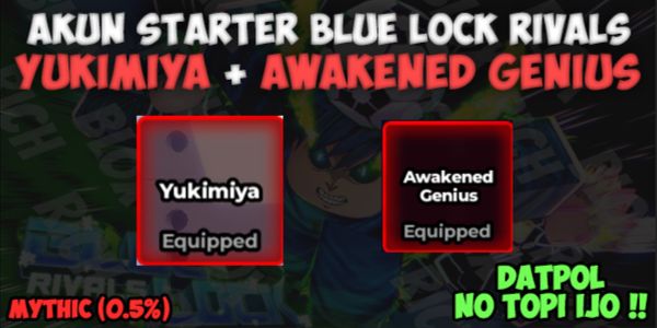 Buy Account Akun Yukimiya (Style) + Awakened Genius (Flow) | Blue Lock ...