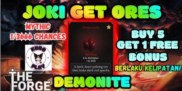 Beli Joki Joki Get Ores Demonite (MYTHIC) | The Forge The Forge Terlengkap dan Termurah Januari ...