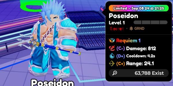 Buy Unit Poseidon (Sea Sovereign) (UNEVO) Anime Defenders 3982799 | itemku