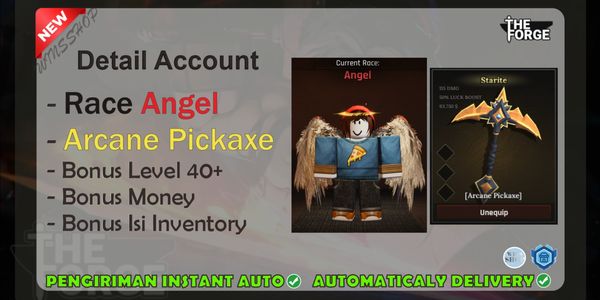 Beli Akun Akun The Forge Angel + Arcane Pickaxe The Forge Termurah Mei ...