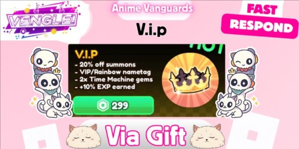 Buy Gamepass VIP Anime Vanguards 3987638 | itemku