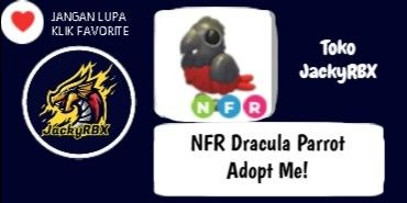 Buy Pet NFR Dracula Parrot Adopt Me Trading Hub 3238331 | itemku