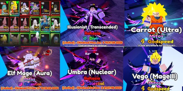 Buy Account Akun Unit Illusionist Evo Divine, Umbra Evo Celestial, Dark Mage Evo Godspeed ...
