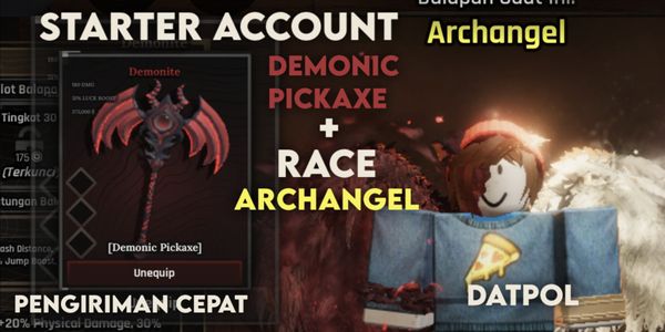 Beli Akun Akun | DEMONIC Pickaxe + Race Archangel | The Forge The Forge ...