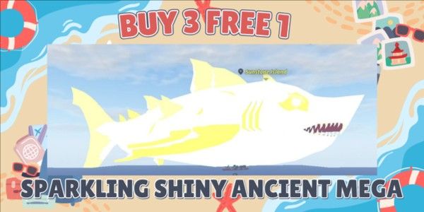 Buy Fish Sparkling Shiny Ancient Megalodon Fisch 3243098 | itemku