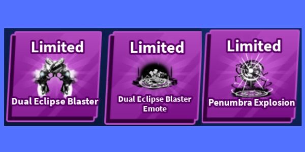 Buy Limited Swords Dual Eclipse Blasters set Blade Ball 3245453 | itemku