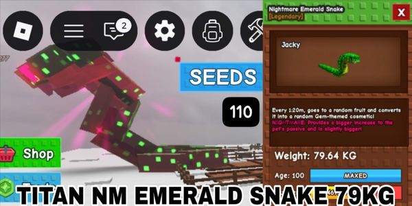 Beli Pets TITANIC NIGHTMARE EMERALD SNAKE / TITAN NIGHTMARE EMERALD ...