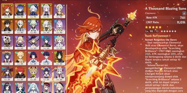 Buy Account 4 ARCHON MAVUIKA C1 SIGNATURE, CITLALI SIGNATURE, FURINA ...