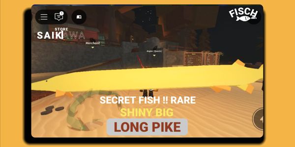 Beli Fish LONG PIKE ( SHINY BIG ) SECRET FISCH !! RARE Fisch Terlengkap ...