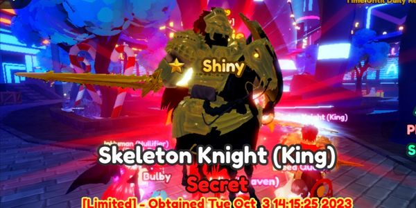 Beli Unit Shiny Skeleton King/Skull Knight Evolved Clean ( No Curse ...