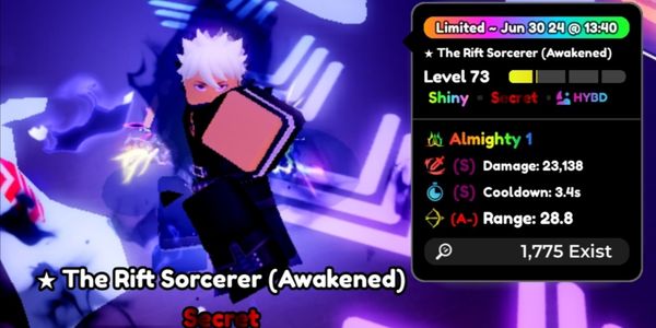 Beli Unit SHINY The Rift Sorcerer (Awakened) - ANIME Defender Anime ...