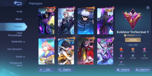 Buy Account Gojo X legend Alu's luxury account Mobile Legends 3256361 ...