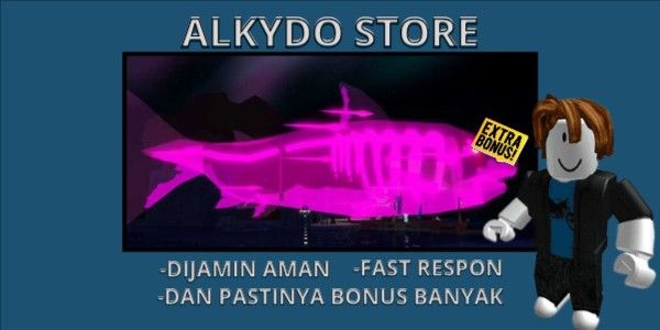 Beli Fish SPARKLING SHINY BIG MYTHICAL PHANTOM MEGALODON Fisch ...