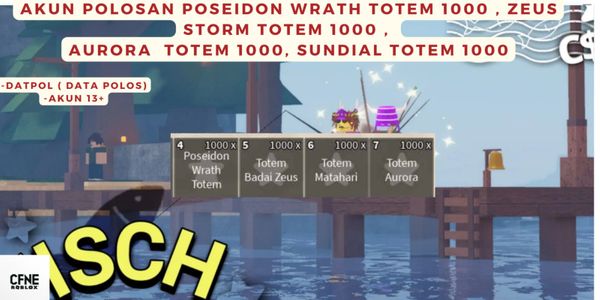 Buy Account AKUN FISCH , POSEIDON WRATH TOTEM 1000 , ZEUS STORM TOTEM ...