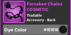 Buy Equipment 1E Forsaken Chains | RBL World Zero World Zero 3201453 ...