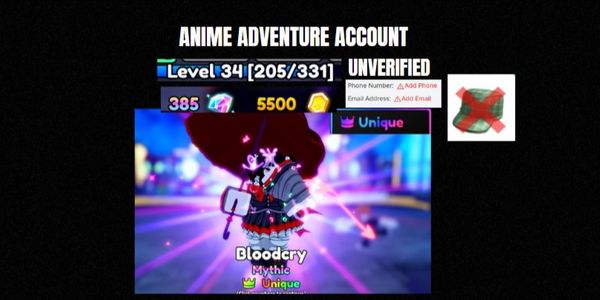 Beli Akun Akun Anime Adventures Unverified Unique Bloodcry | Unverified ...