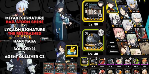 Beli Akun [9 SSR] MIYABI SIGNATURE + LYCAON SIGNATURE + HARUMASA ...