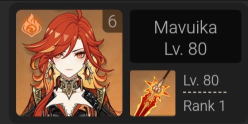 Buy Account Mavuika C6+Signature - Citlali - Kamisato Ayato+Signature ...