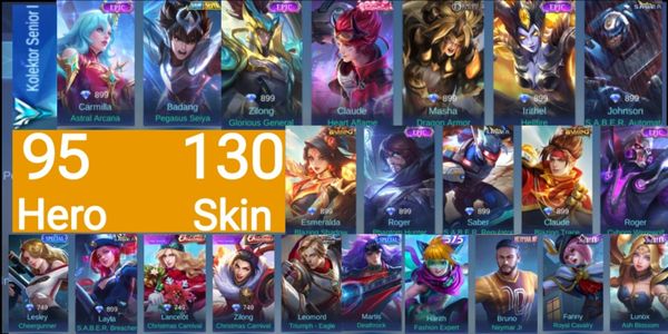 Beli Akun SEIYA BADANG VALENTINE CLAUDE LIMIT ROGER EPIC IRITHEL SABER ...