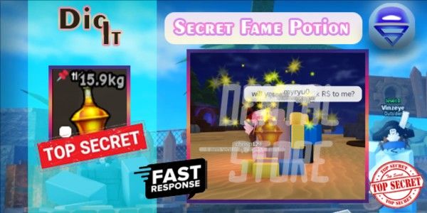 Buy Item Secret Fame Potion Bonus++ |Dental Store| Dig it Dig It ...