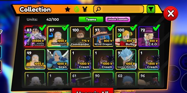 Buy Account Akun Secret Illusionist Transcended (Aizen) Good Trait ...