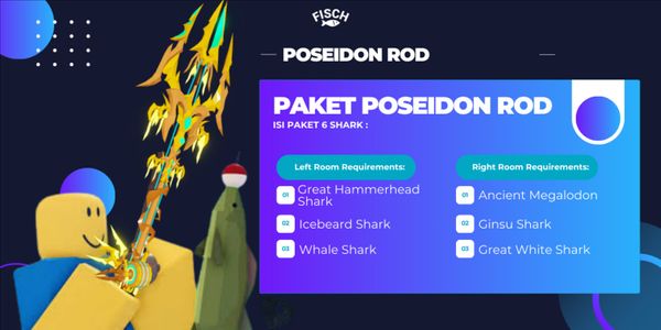 Beli Item Paket Poseidon Rod [6 Shark] Fisch Terlengkap dan Termurah ...