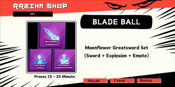 Buy Limited Swords Moonflower Greatsword Set (Sword + Explosion + Emote ...