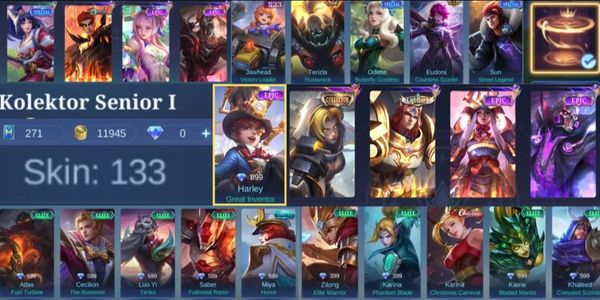 Buy Account AKUN MLBB SKIN 133, RECALL TAS TAS API PERMANENT, 1 SKIN ...