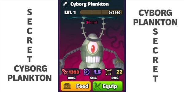 Buy Unit Cyborg Plankton SpongeBob Tower Defense 3291628 | itemku