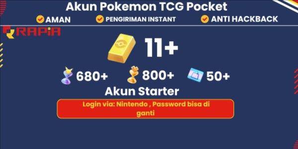Buy Account Pokemon TCG Pocket Account Ready to Gacha - Package A ...