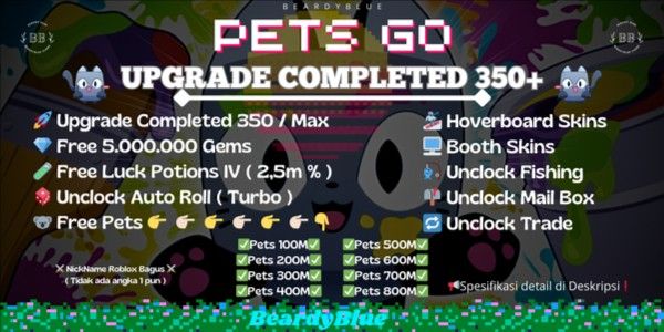 Buy Account Pets Go Account | Upgrade Completed 350+ | Unlocked Trade ...
