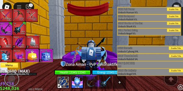Buy Account #A8 Akun Blox Fruit Used Gas Max LVL. V4 Cyborg, Rabbit ...