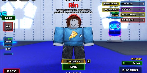 Buy Account Blue Lock Rin + Crow + 8 Lucky Style Spin + 4 Lucky Flow ...
