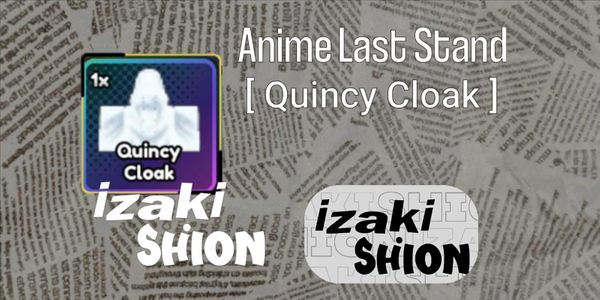 Buy Item Quincy Cloak -Anime last stand Anime Last Stand 3081291 | itemku
