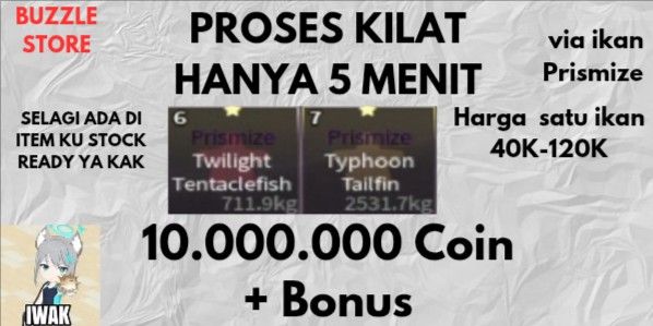 Buy Money 10M Money Fisch 3174476 | itemku