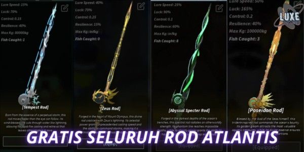 Beli Joki JOKI ROD OF THE FORGOTTEN FANG LEVEL 1 - 750 | FISCH | RBL ...
